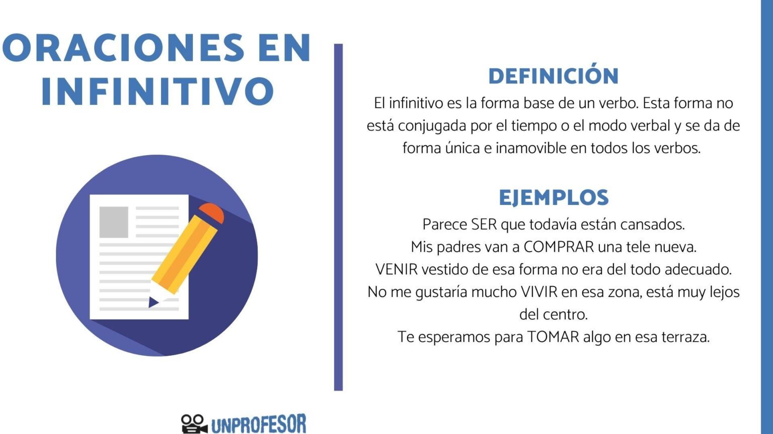 10 Ejemplos de Oraciones con Verbos en Infinitivo - Letrasmix